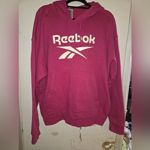 Reebok | Tops | Reebok Pink Hoodie | Poshmark
